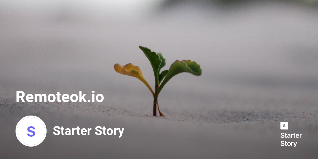 Remoteok.io - Starter Story