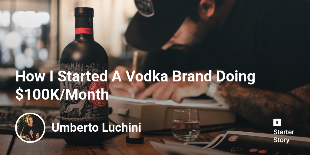 How I Started A Vodka Brand Doing $100K/Month - Starter Story