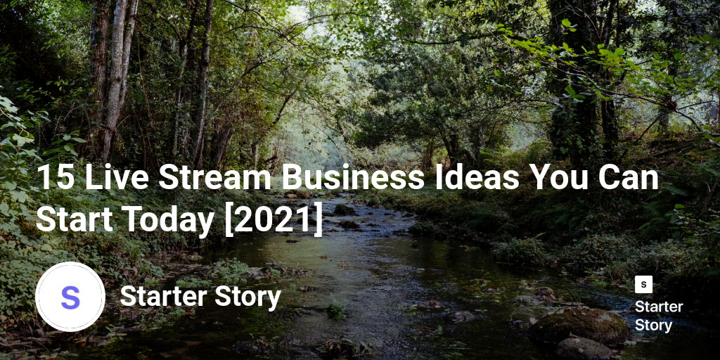 15 Live Stream Business Ideas You Can Start Today [2024] - Starter