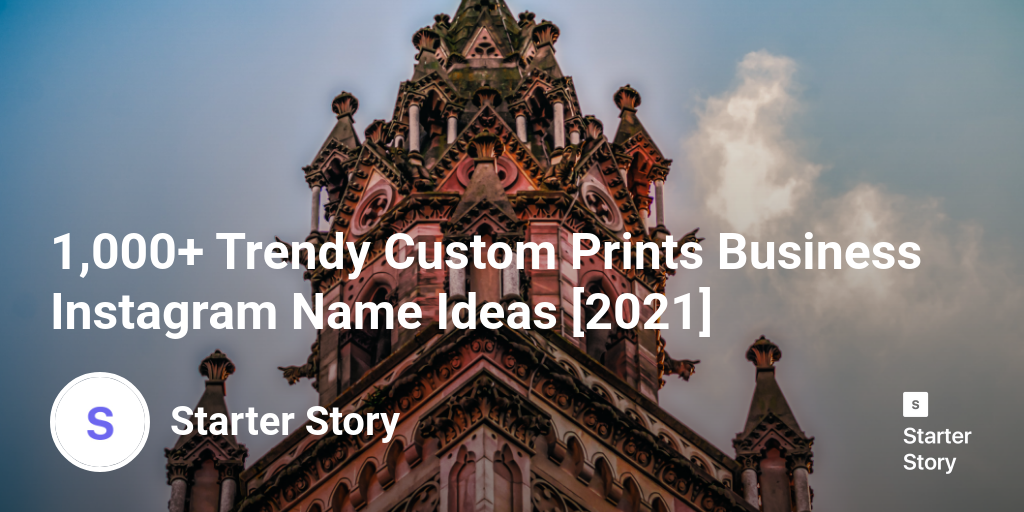 1,000+ Trendy Custom Prints Business Instagram Name Ideas [2024]