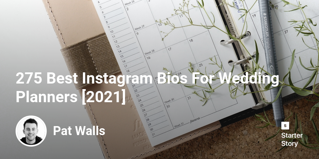 275 Best Instagram Bios For Wedding Planners [2024] - Starter Story