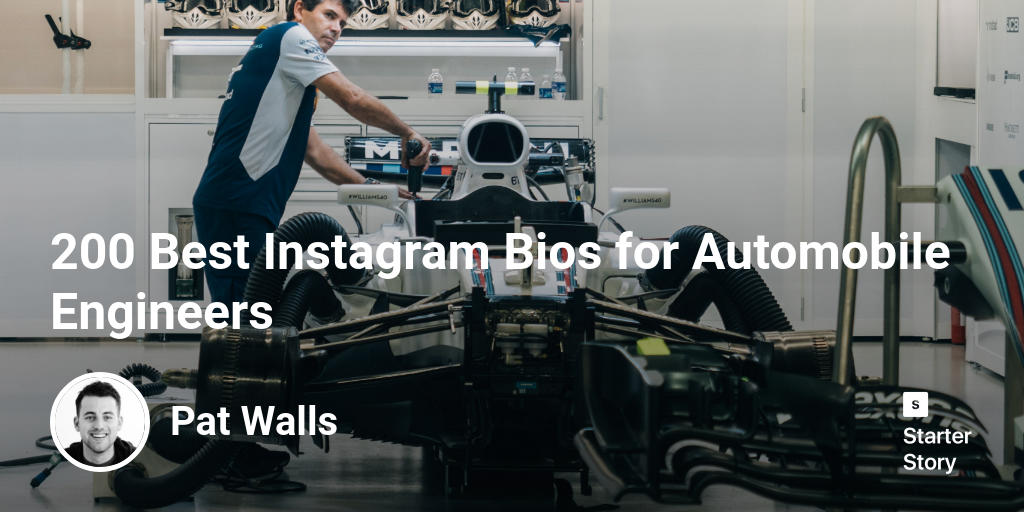 200 Best Instagram Bios for Automobile Engineers - Starter Story