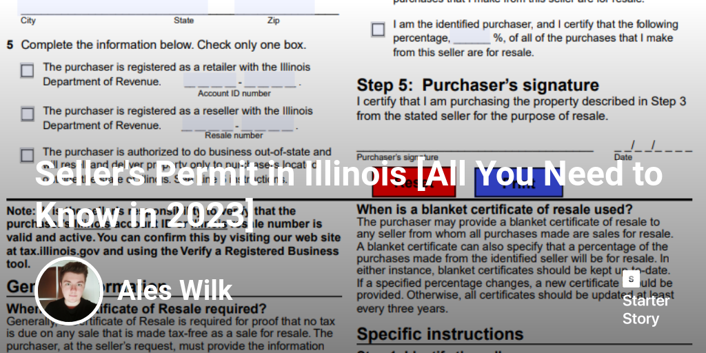 Seller's Permit in Illinois [All You Need to Know in 2024] - Starter