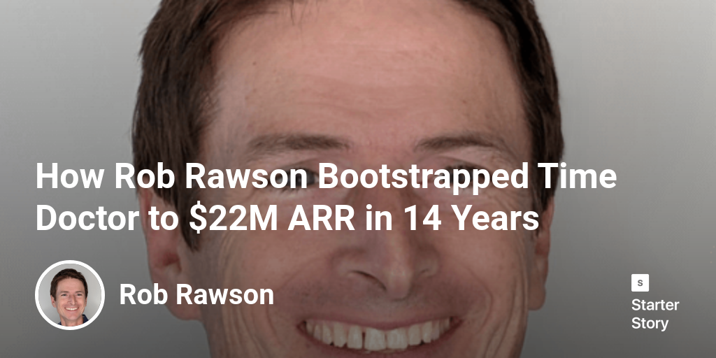 How Rob Rawson Bootstrapped Time Doctor to $22M ARR in 14 Years