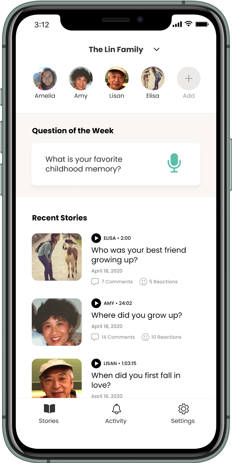 On Creating An App To Help Families Record Their Memories As It Was A