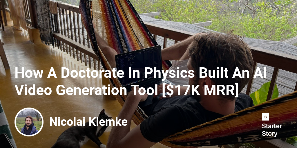 How A Doctorate In Physics Built An AI Video Generation Tool [$17K